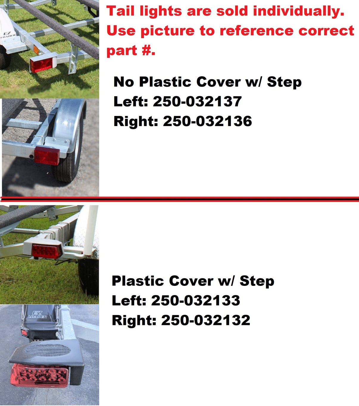 EZ Loader LED Tail Light Left Side 6 x 3.5" 250-032137 – EZ Loader ...